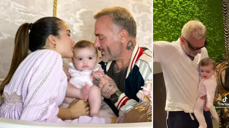 Gianluca Vacchi ya tiene pareja de baile y no es Sharon, sino su bebita ...